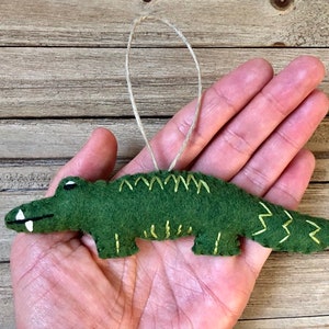 Alligator Ornament Alligator Christmas Ornament Wool Felt - Etsy