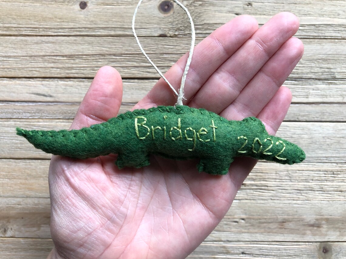 Personalized Alligator Ornament Alligator Christmas Ornament - Etsy