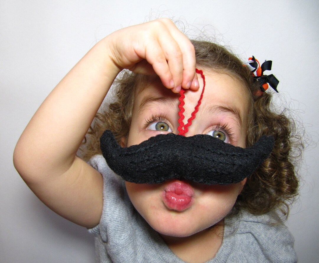 Personalized Mustache Ornament, Felt Christmas Ornament, Mustache ...