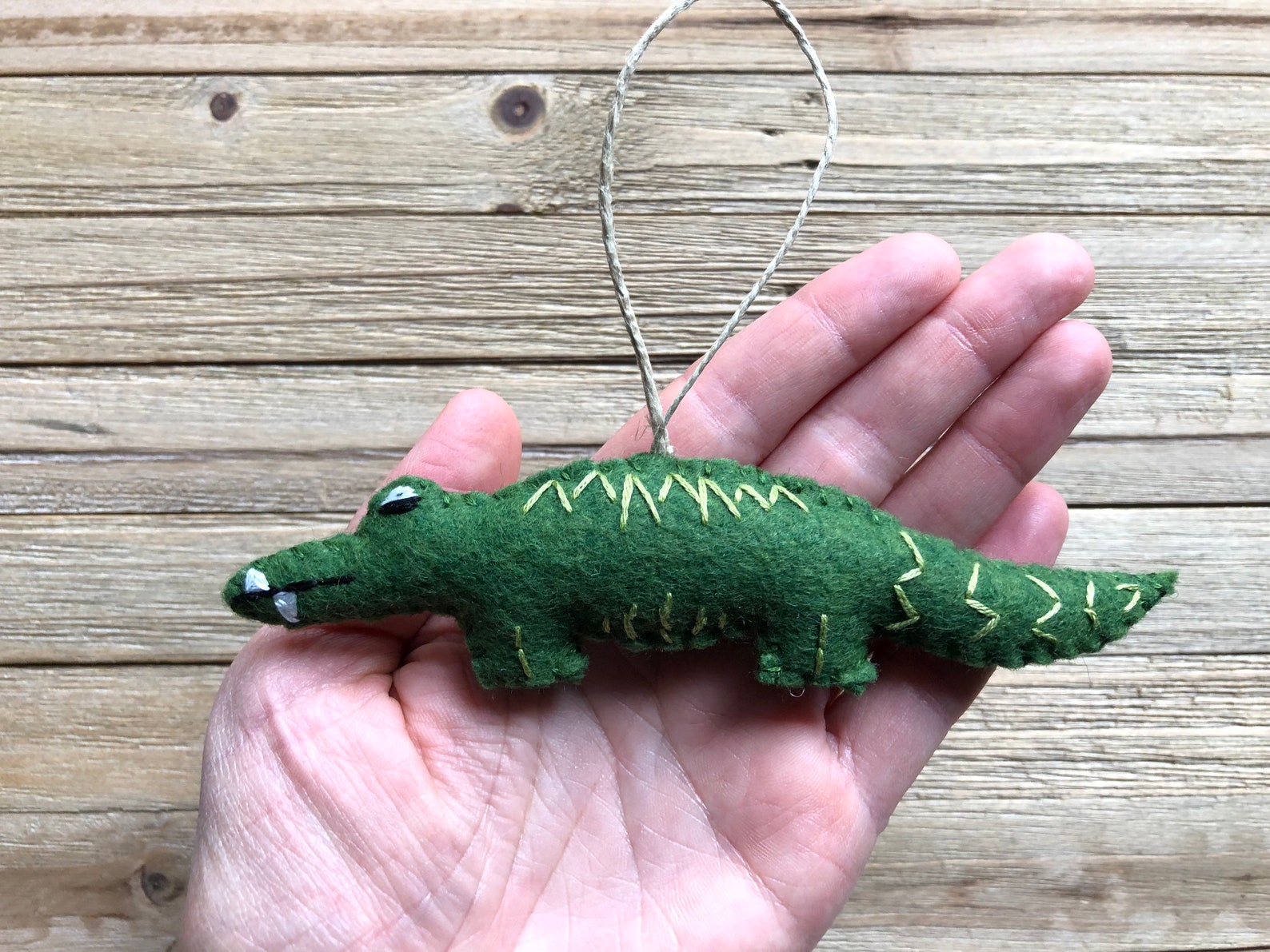 Alligator Ornament Alligator Christmas Ornament Wool Felt - Etsy
