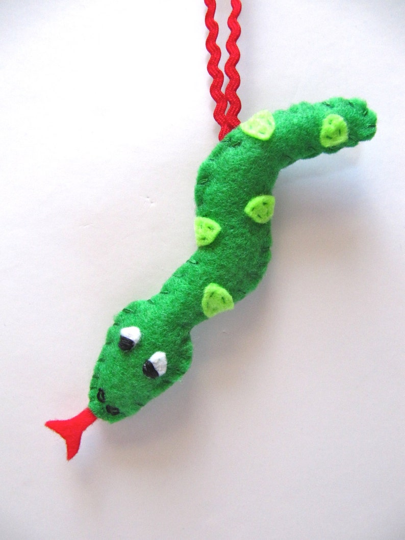 Personalized Snake Ornament Snake Christmas Ornament Felt - Etsy