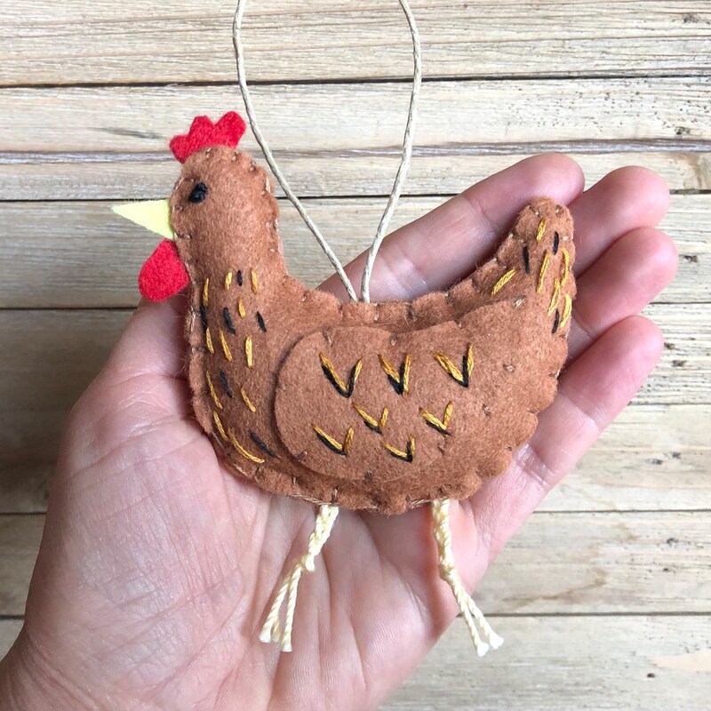 Chicken Ornament - Etsy