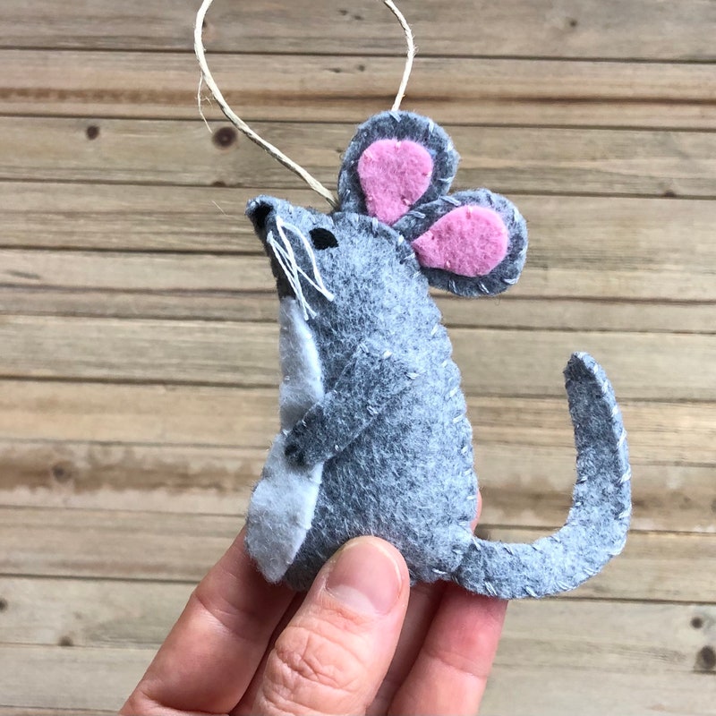 Custom Felt Mice Ornaments - Etsy
