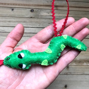 Personalized Snake Ornament Snake Christmas Ornament Felt - Etsy