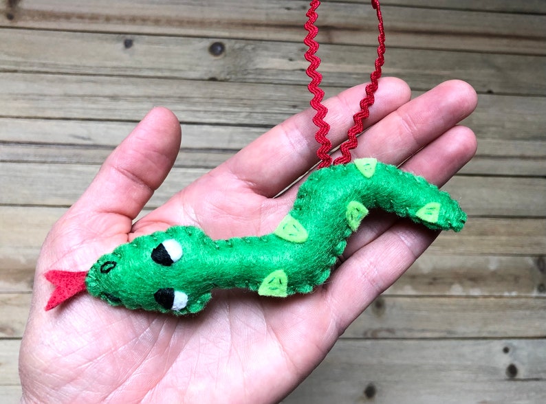 Personalized Snake Ornament Snake Christmas Ornament Felt - Etsy