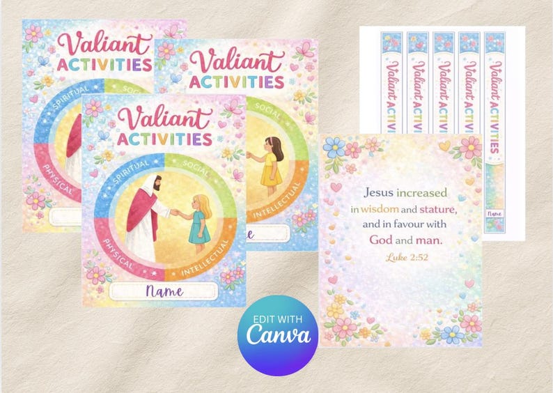 LDS Valiant Activities Resource Bundle for Girls 7–11 | Planning Tools ...
