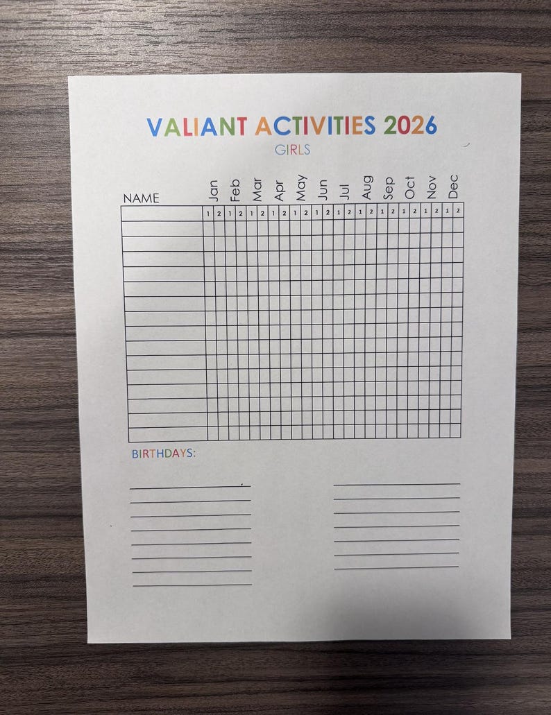 LDS Valiant Activities Resource Bundle for Girls 7–11 | Planning Tools ...