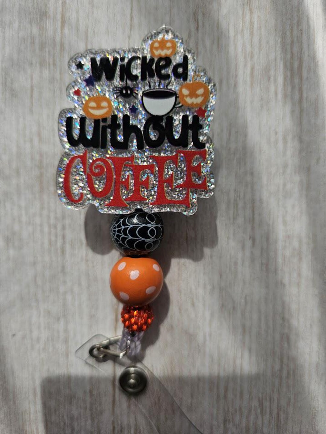 Badge Reel Wicked Without Coffee - Etsy