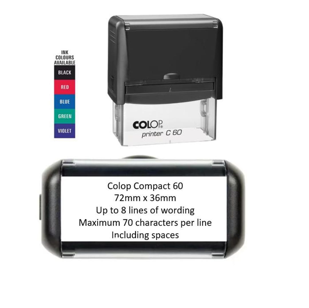 Colop C60 Custom Self-inking Stamp – Perfect for Business & Personal ...
