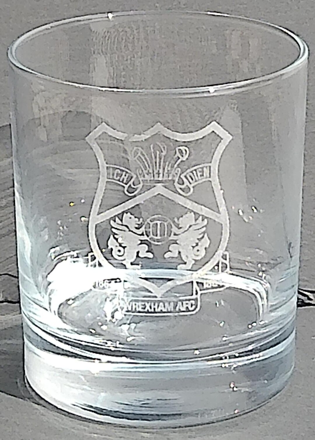 Handy Stamps Wrexham AFC Whisky Glass, Football Club Crest, Clear Glass ...