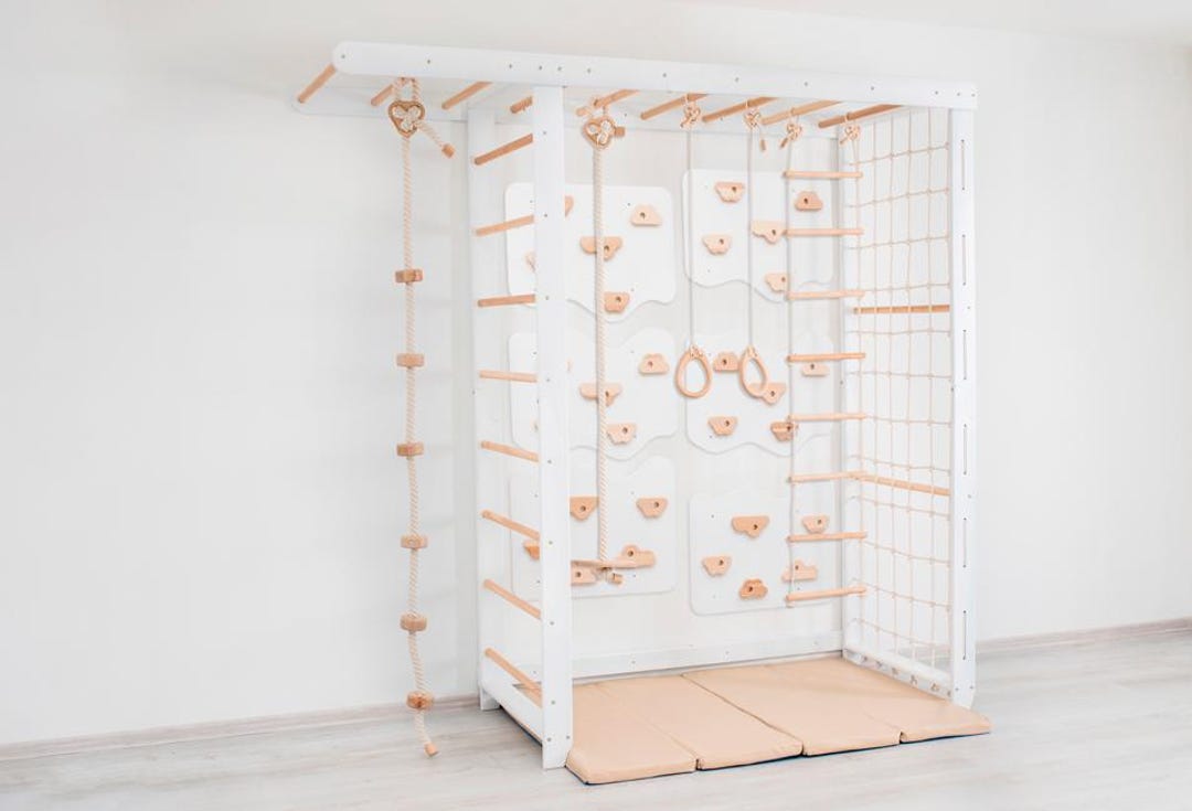 Swedish Ladder, Monkey Bar, Play Kids Gym, Climbing Wall, Toddler ...