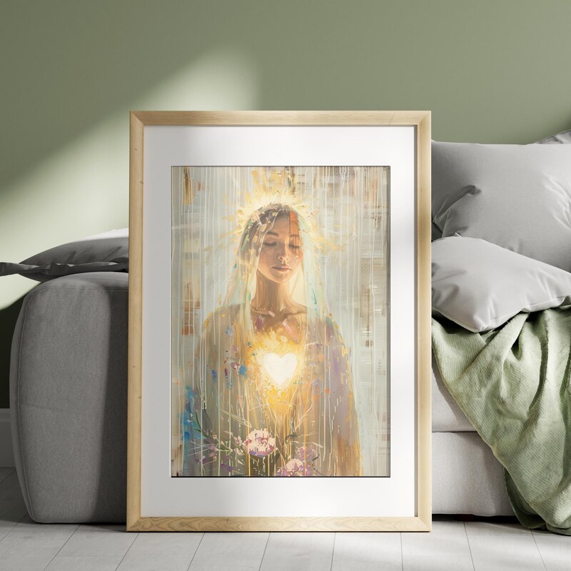 Abstract Virgin Mary - Etsy