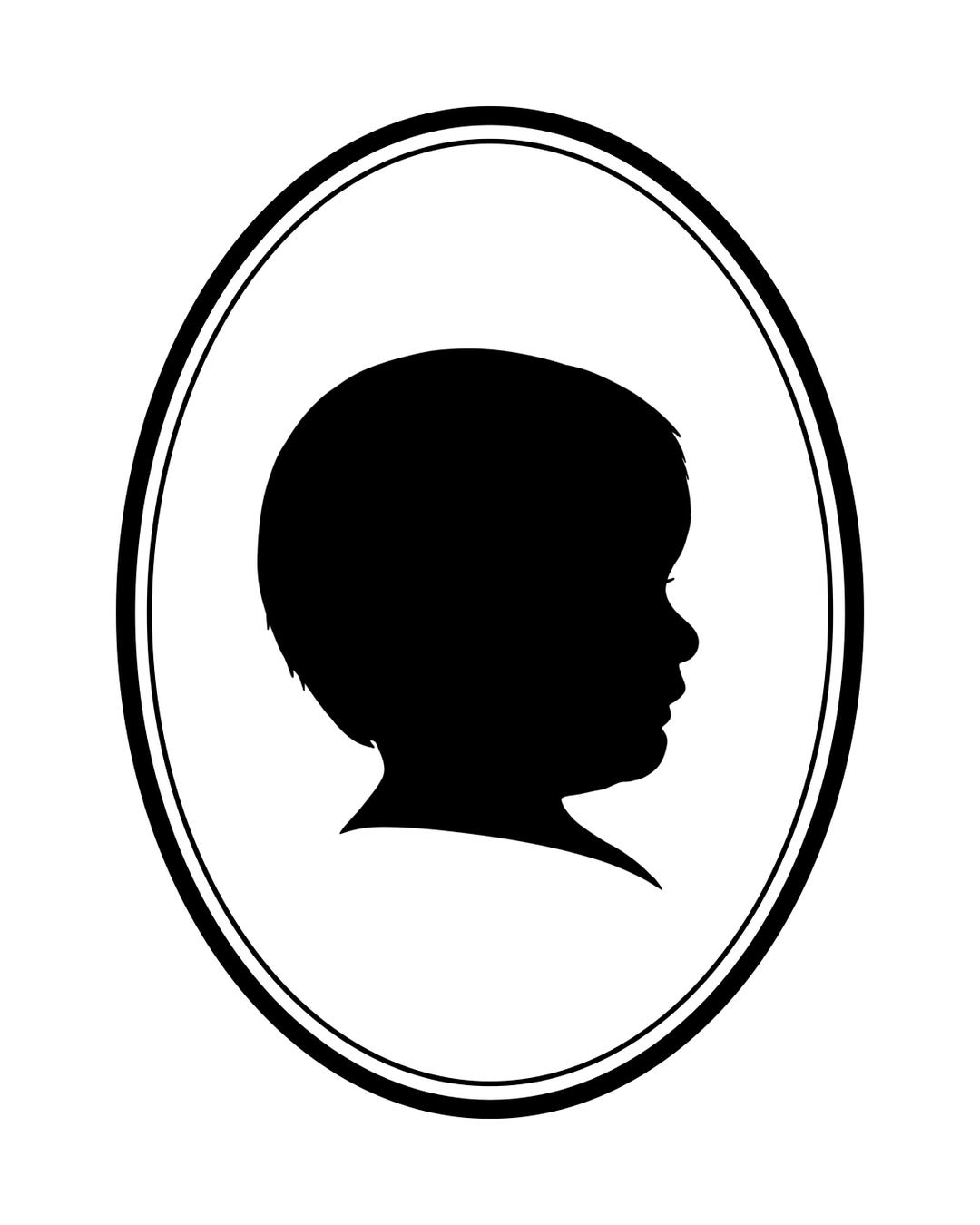 Custom Digital Silhouette | Traditional Silhouette | Children ...