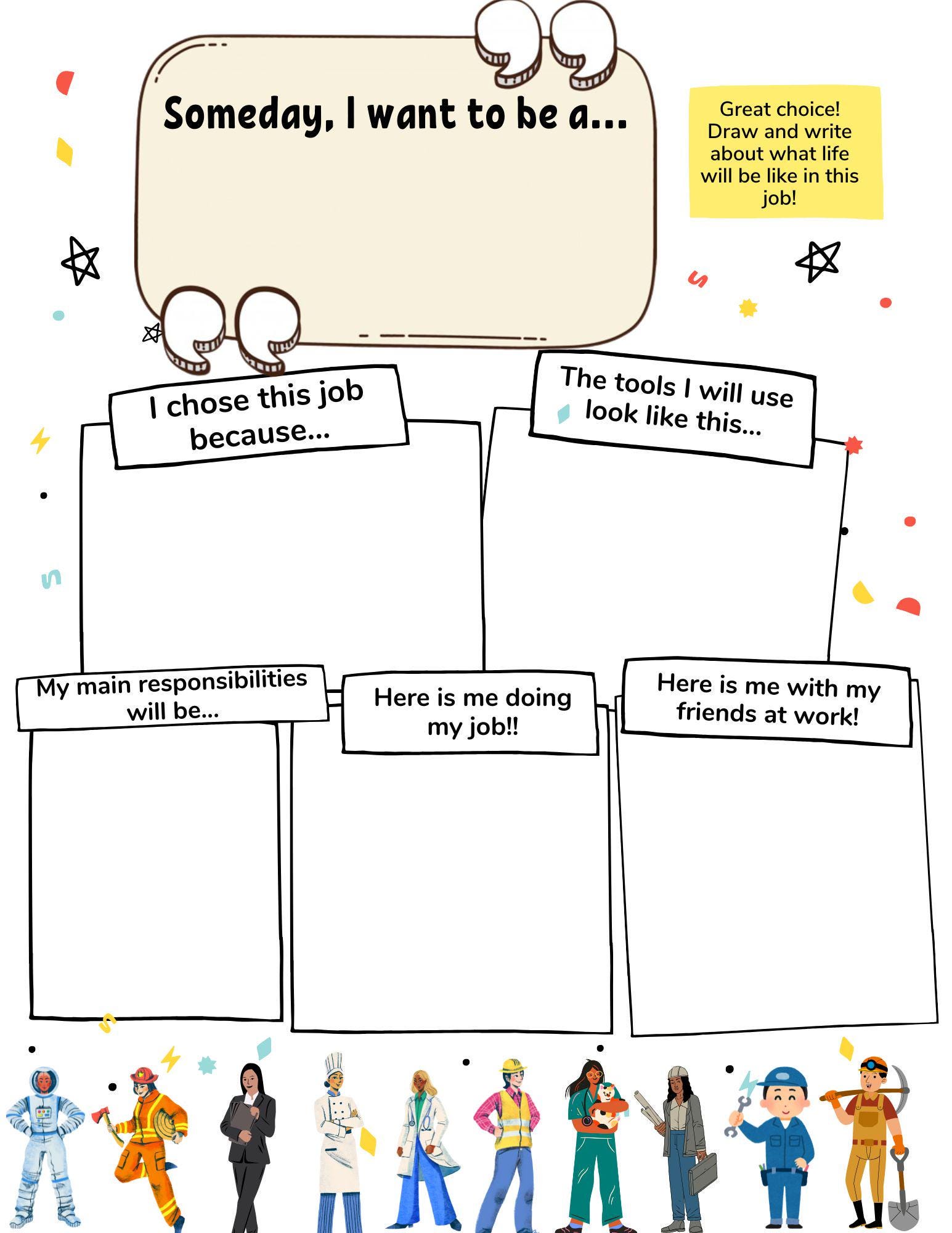 Career Exploration Activity for Elementary - Etsy