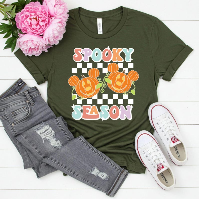 Mickey Head Pumpkin Shirt, Funny Disney Halloween Tee, Pumpkin Tshirt ...