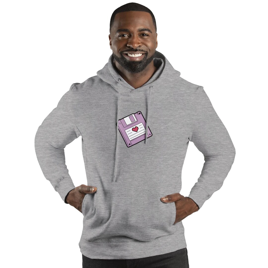 Floppy Disk Ultimate Fleece Hoodie | Unisex Pullover | Sustainable ...