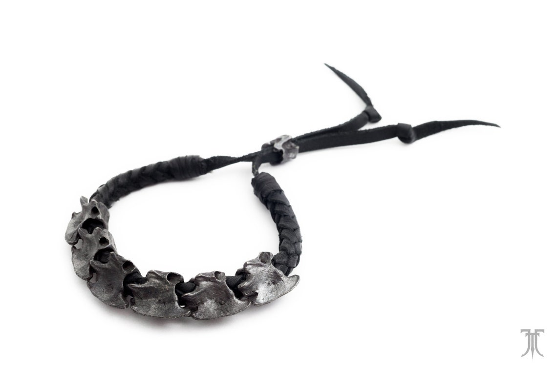 BONE BRAIDED Leather Bracelet - Etsy