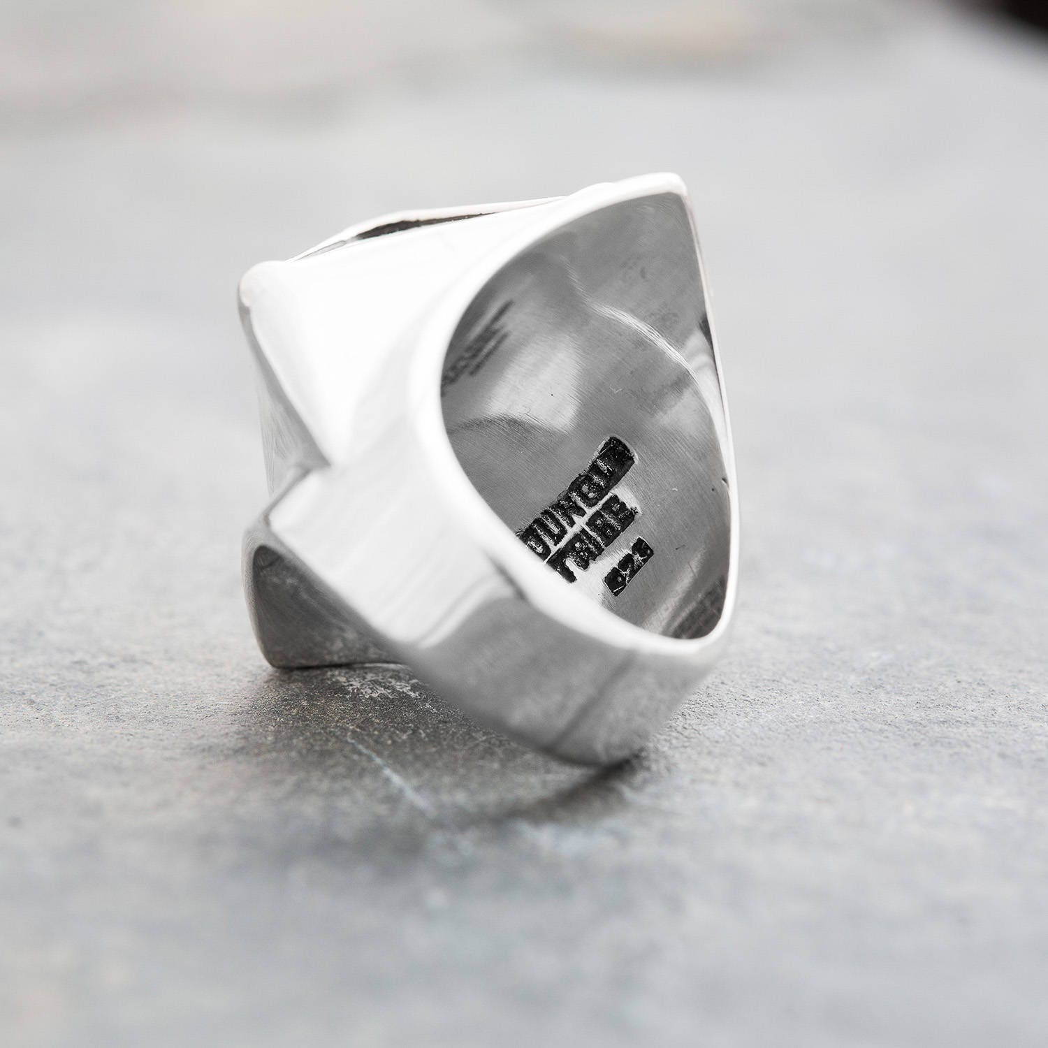 PYRAMID CAGE Onyx Magick Ring | Etsy