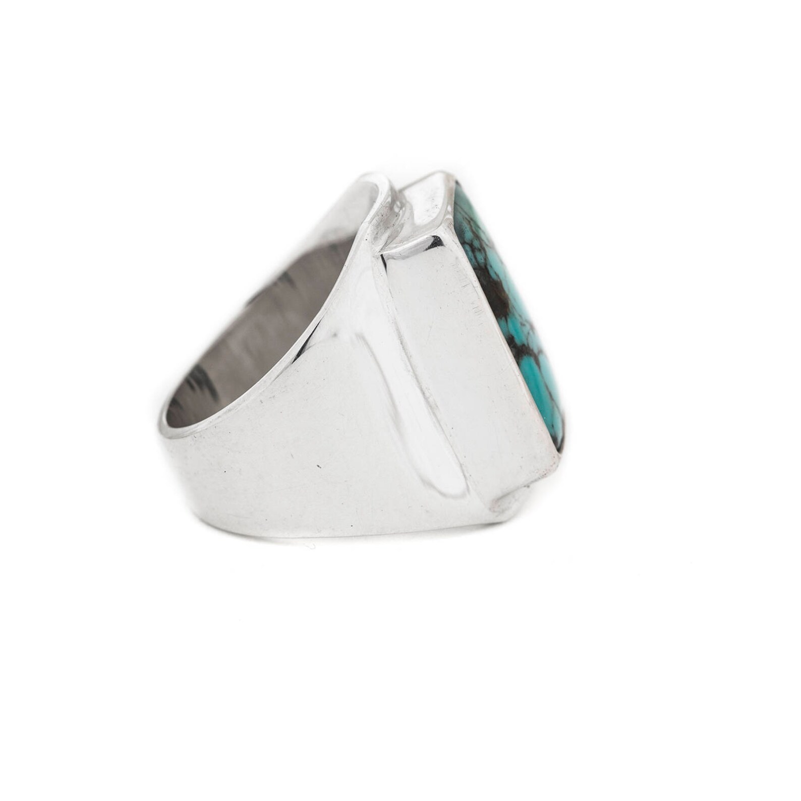 SEA of WISDOM Chunky Unisex TURQUOISE and Silver Ring - Etsy