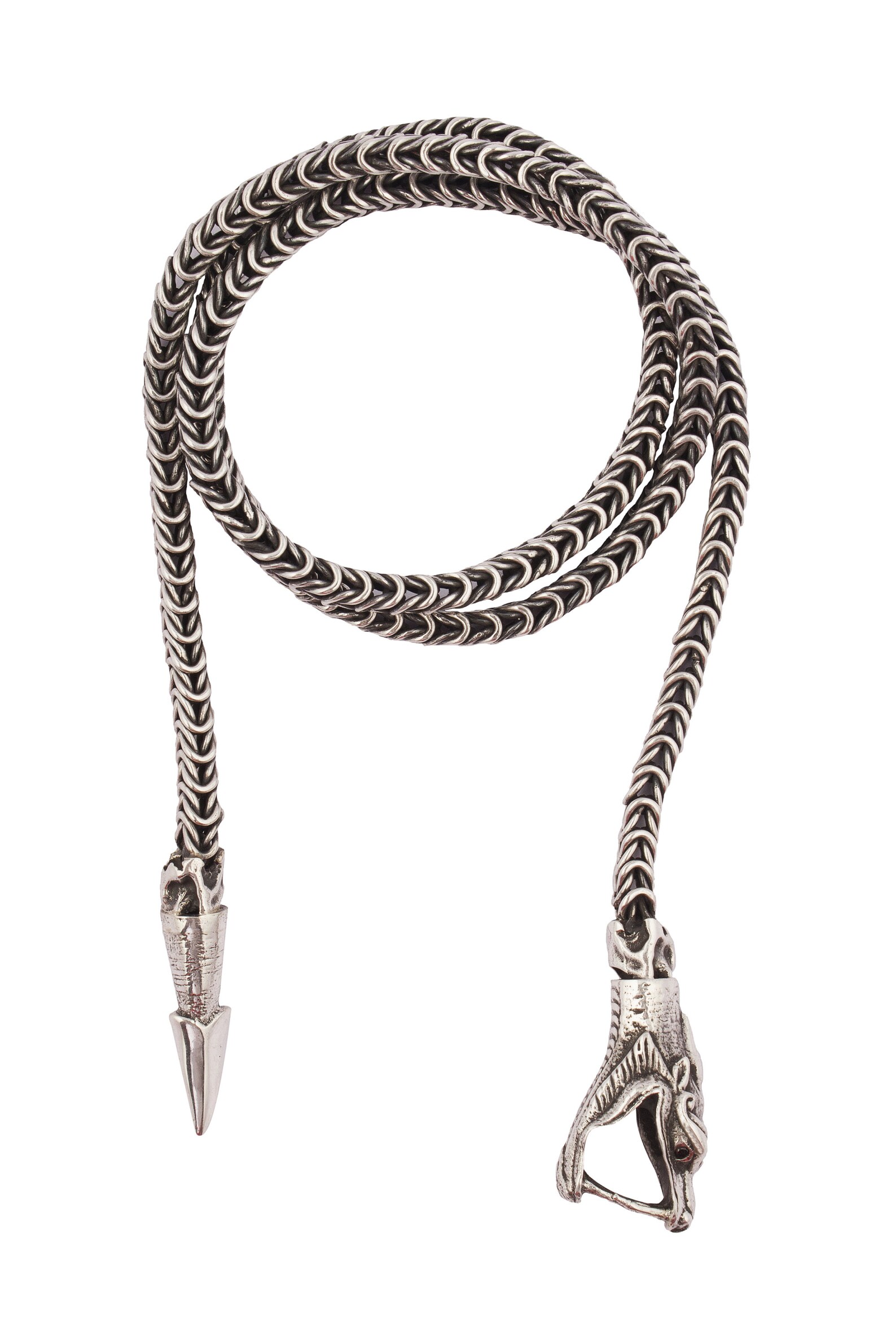 DRAGON SCALE Chain Necklace in Silver or Gold Plated - Etsy