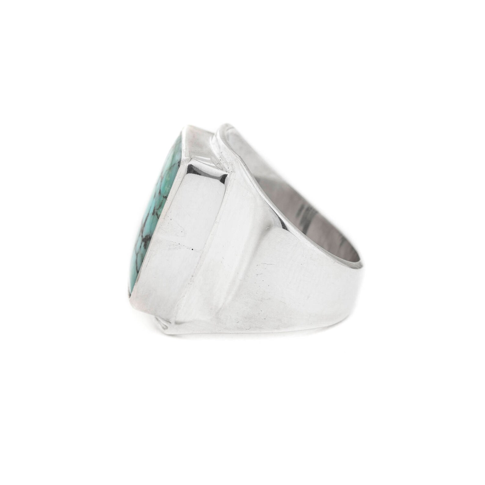 SEA of WISDOM Chunky Unisex TURQUOISE and Silver Ring - Etsy