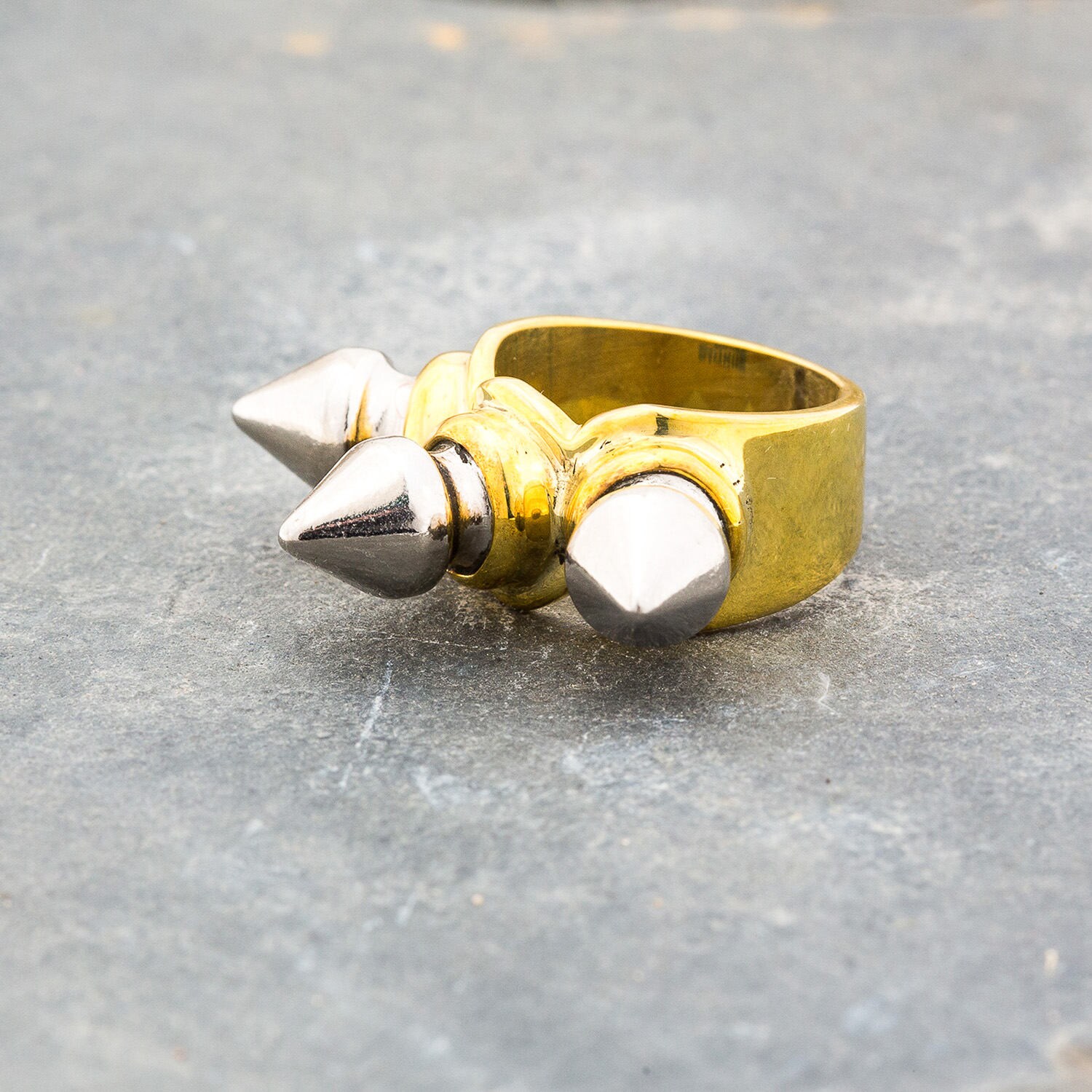 METAL GODS Triple Spike Ring by Jungle Tribe Couture - Etsy