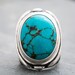 TURQUOISE CHEVRON Silver Ring - Etsy