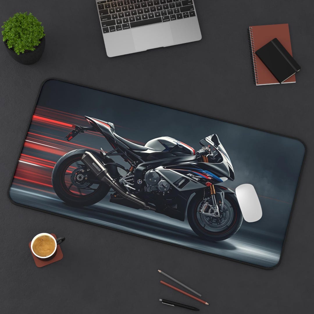 BMW S1000RR Desk Mat | Motorcycle Racing Desk Mat - Etsy