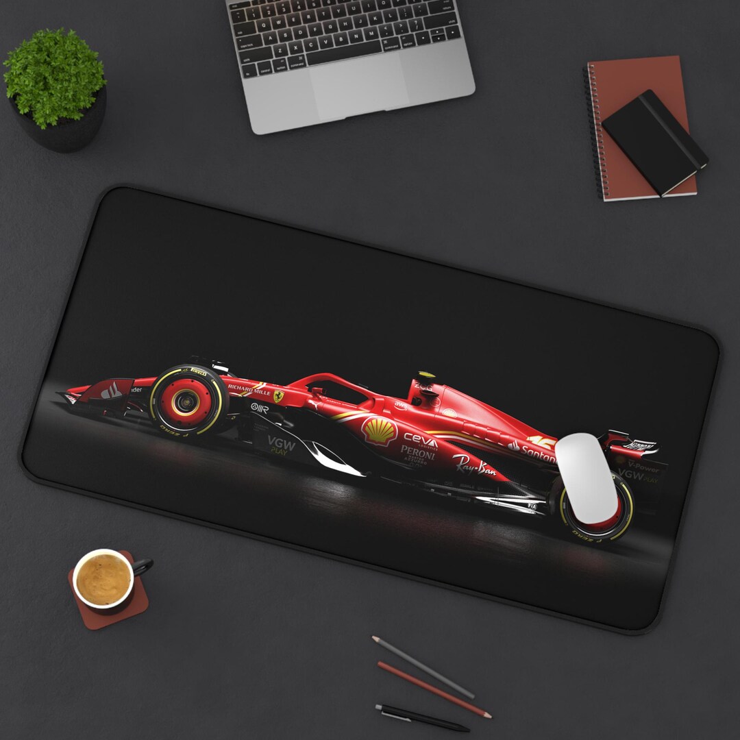 Ferrari F1 Race Car Desk Mat | Formula Gaming Mousepad - Etsy