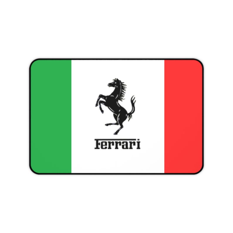 Ferrari Desk Mat | Racing Logo Mouse Pad - Etsy