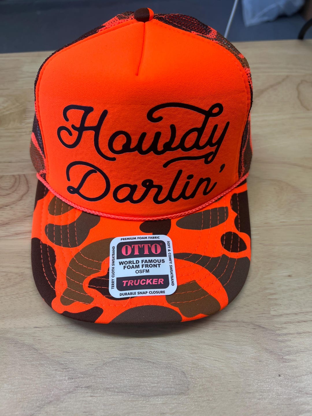 Howdy Darling’ Trucker Hat, Otto, Camo, - Etsy