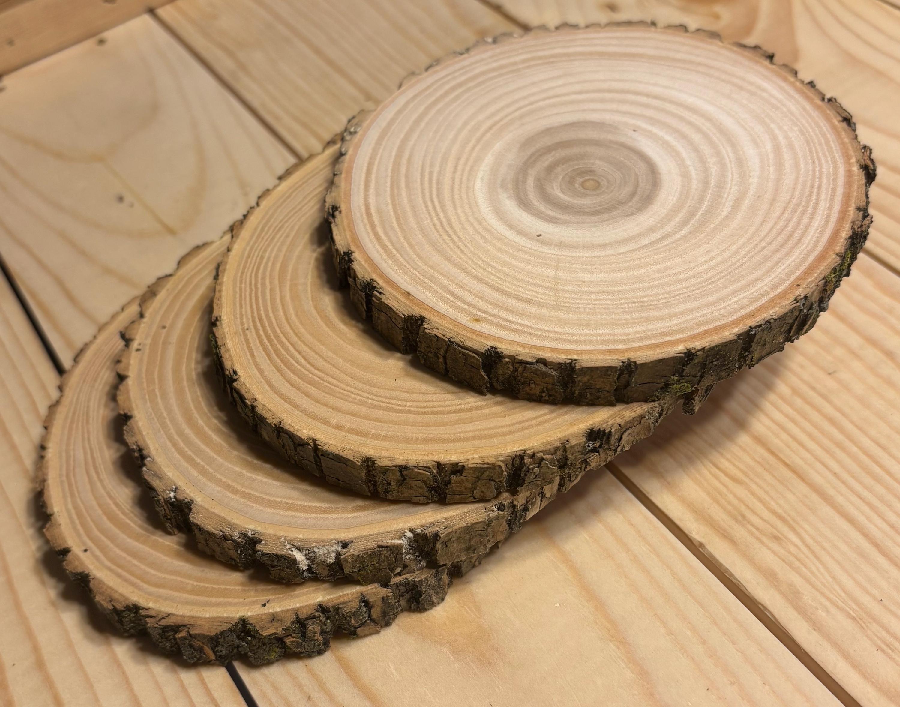 4.5” Oak Wood Slices. Oak Tree Slices. Rustic Wedding Decor. Tree ...