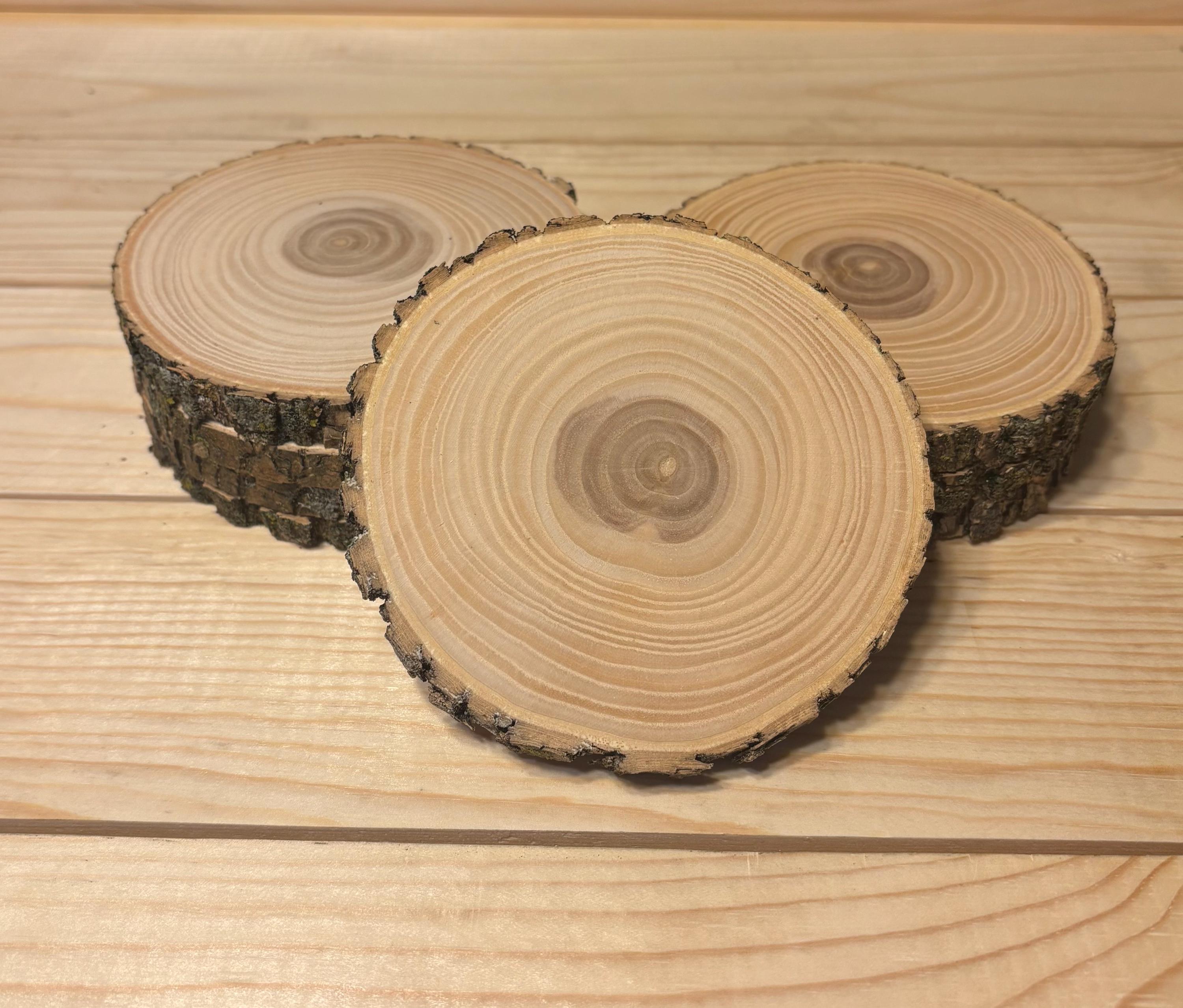 4.5” Oak Wood Slices. Oak Tree Slices. Rustic Wedding Decor. Tree ...