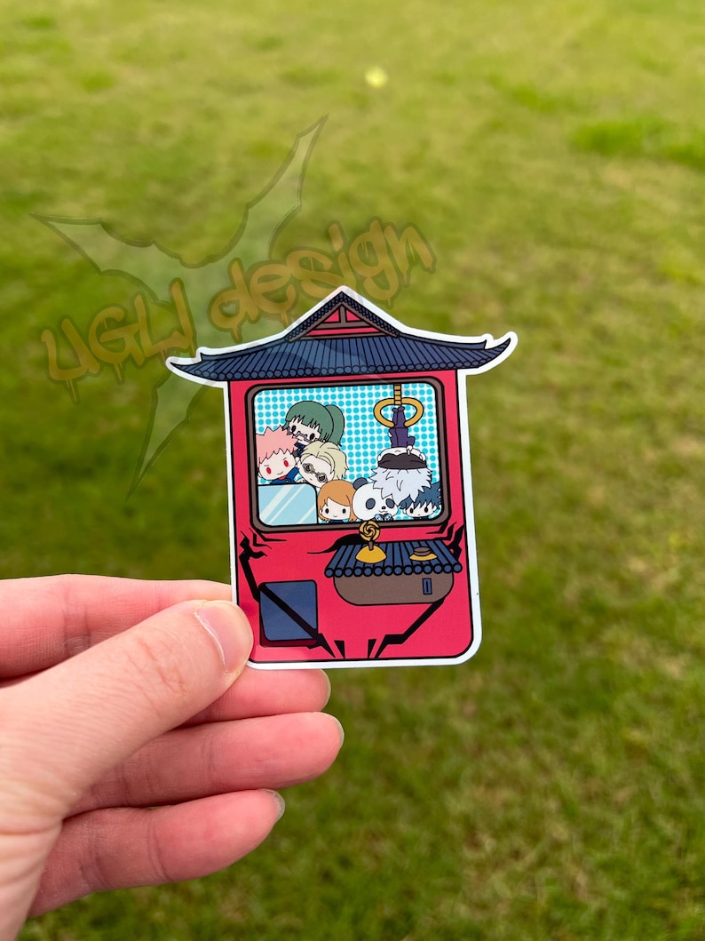 Jujutsu Kaisen Holographic Sticker Claw Machine Crane Game Anime Cute ...