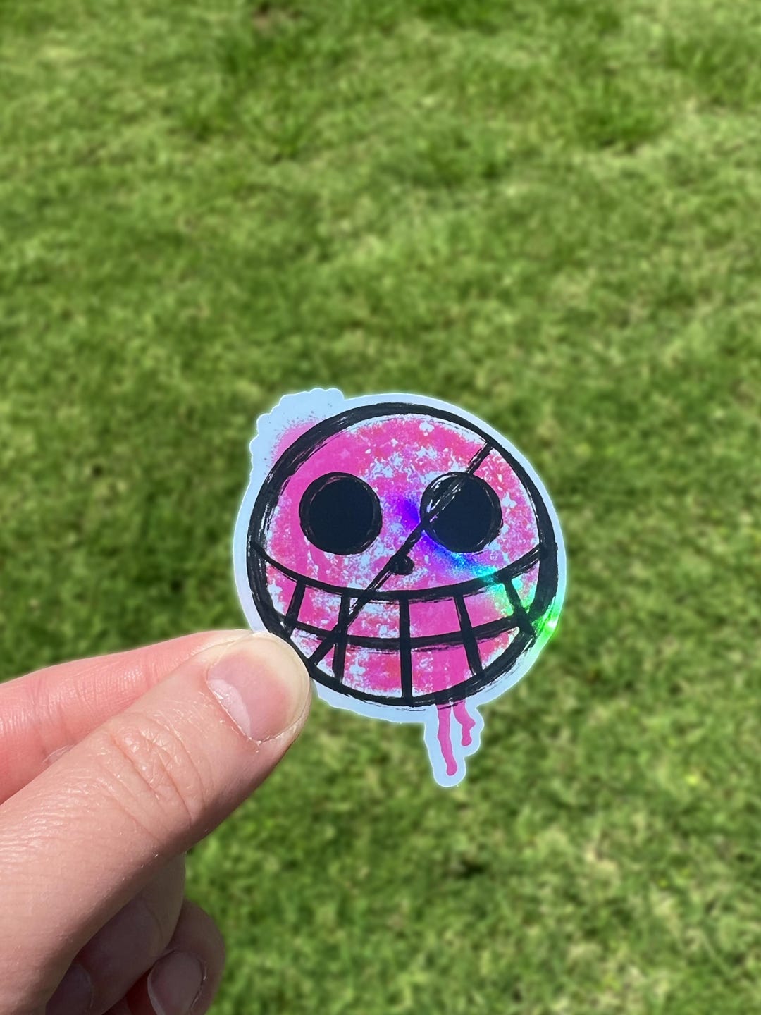 Doflamingo Holographic Sticker - Anime Pirate - Jolly Roger - Vinyl ...