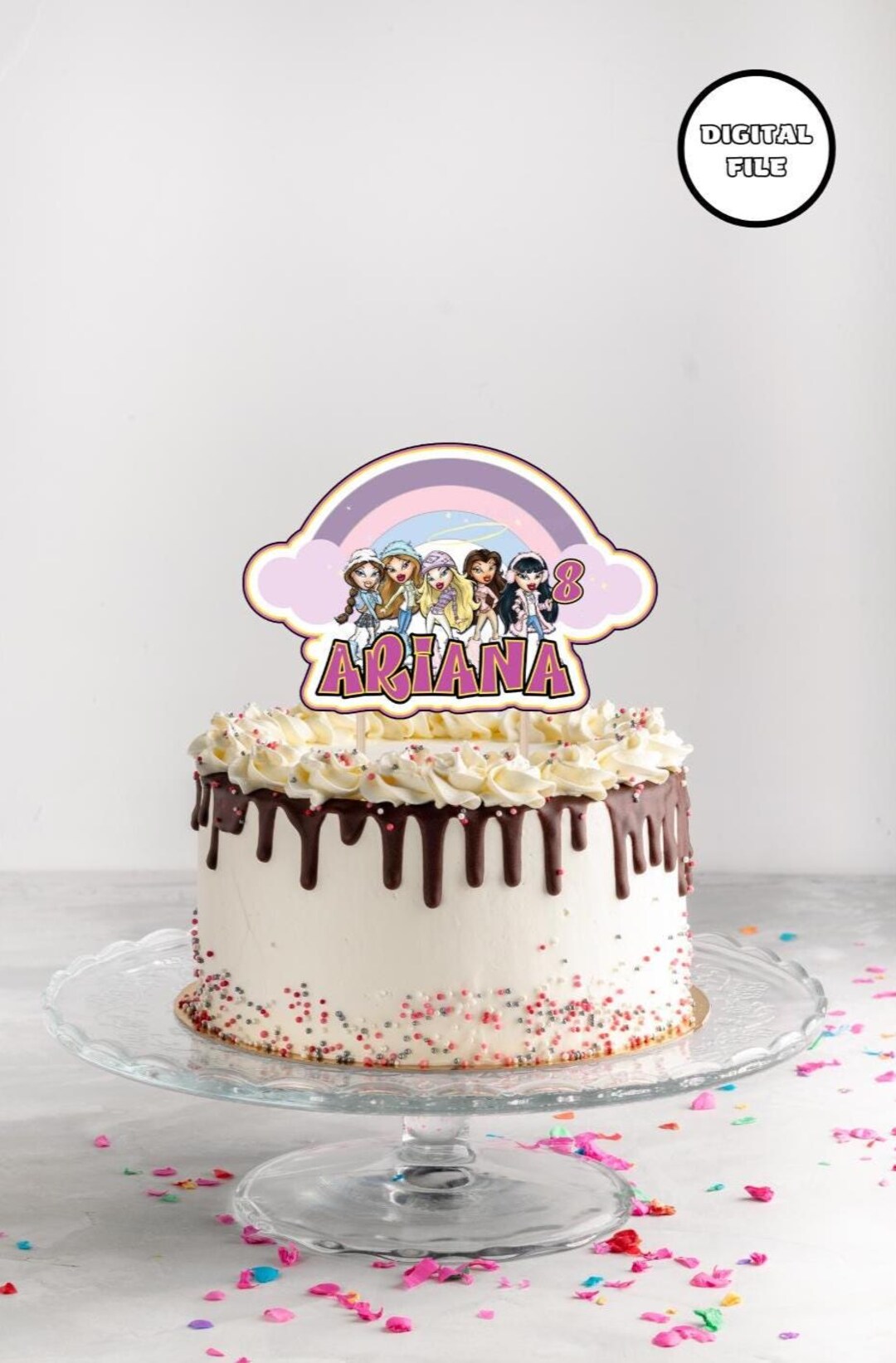 Customizable Birthday Cake Topper – Personalized Party Decoration ...