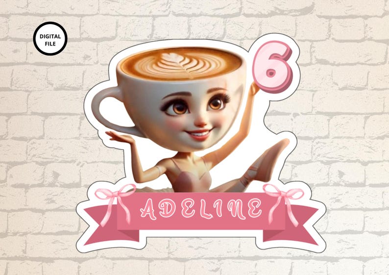 Italian Brainrot Ballerina Capuchina Cake Topper - Printable Cake ...