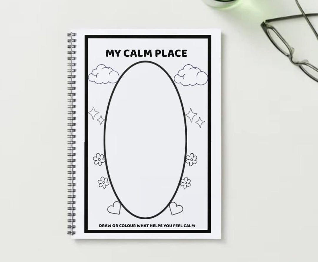 My Calm Place – Printable Coloring Worksheet for Kids | SEL Calm Corner ...