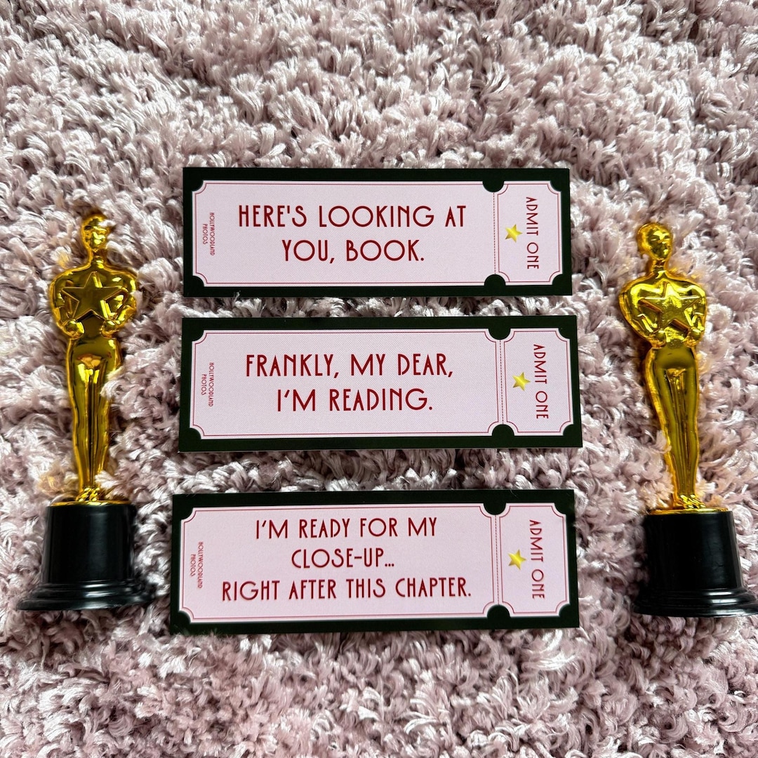 Old Hollywood Bookmarks | Classic Film Quotes for Book Lovers | Movie ...