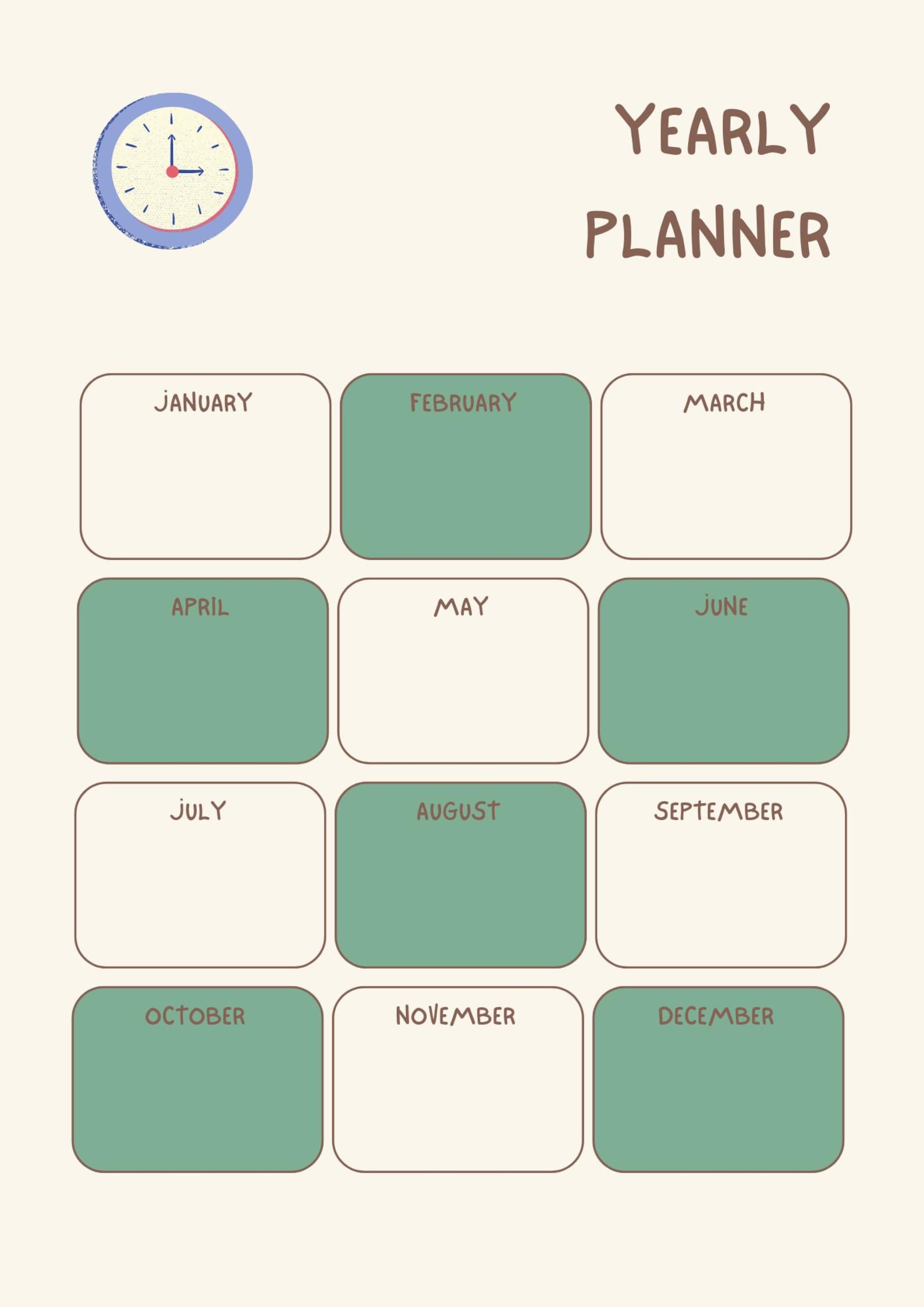 Editable Planner, Digital Planner, Printable Planner, Daily Planner ...