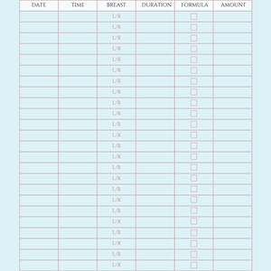 Newborn Baby Planner: Tracker Printable, Growth Chart (digital Download ...