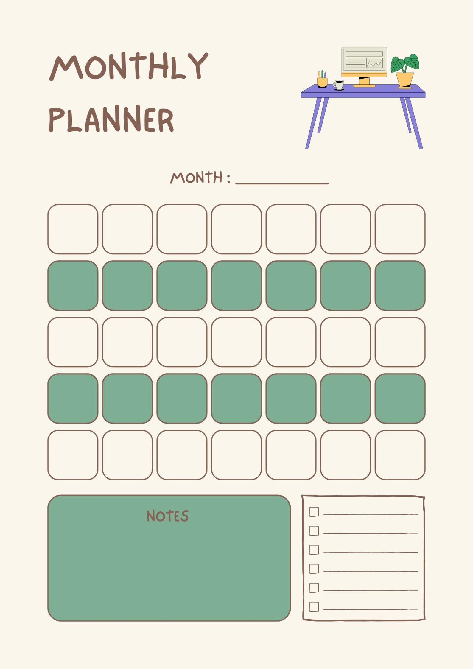 Editable Planner, Digital Planner, Printable Planner, Daily Planner ...
