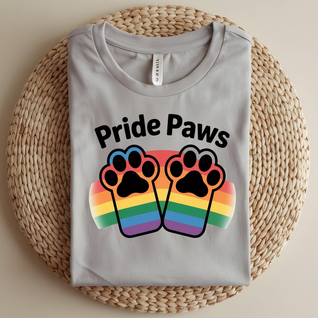 LGBTQ Pride Paws PNG, Rainbow Paw Print Clipart, Pet Pride PNG, Cute ...