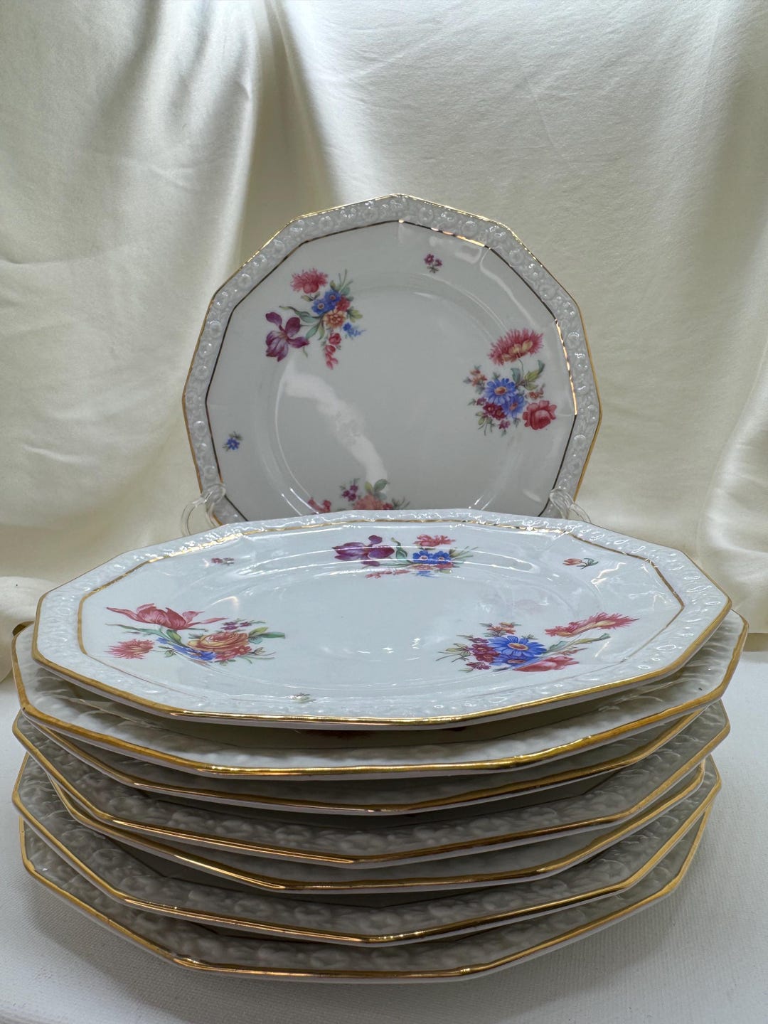 Rosenthal Maria Floral Bread Plates – Vintage German Porcelain ...
