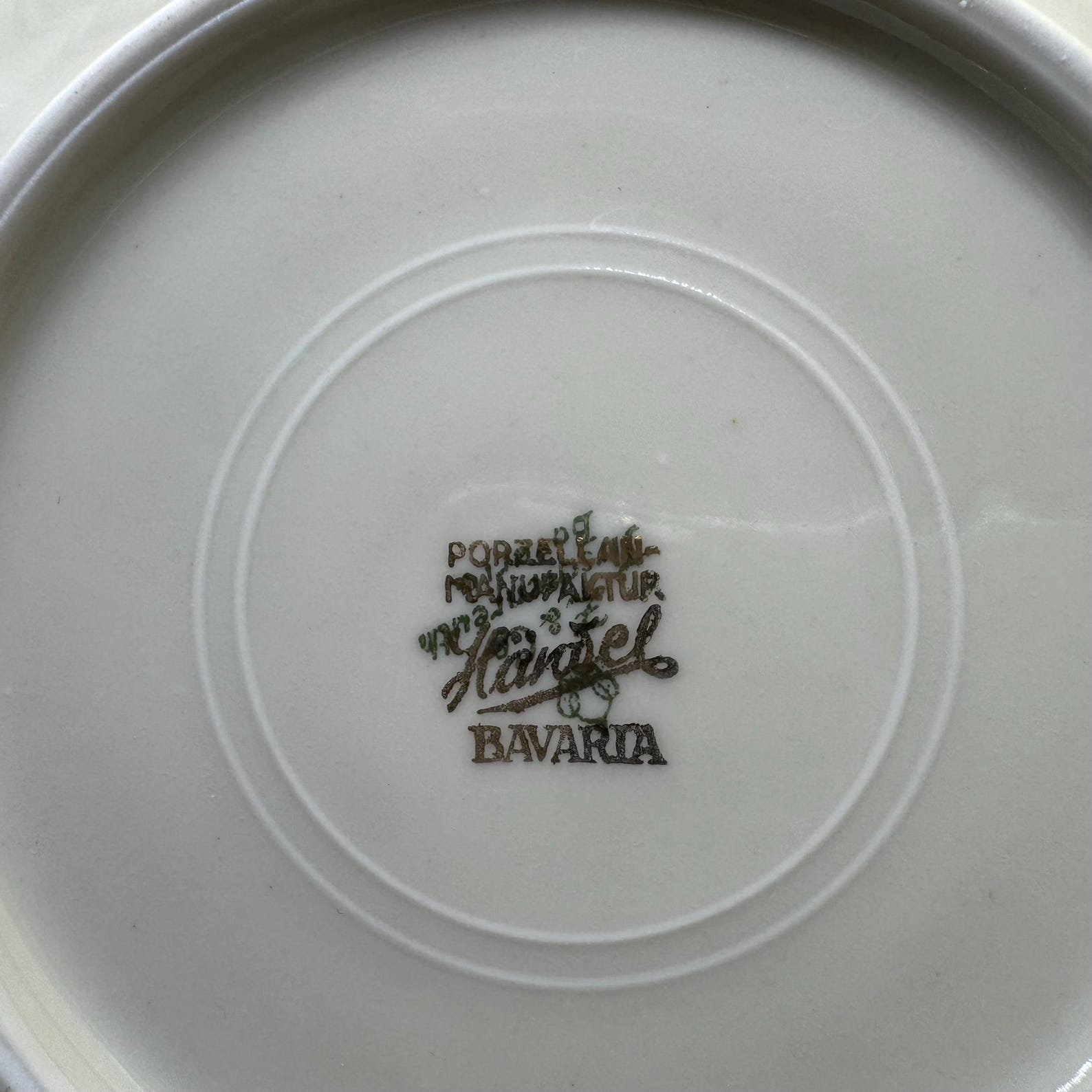 Vintage Händel Porzellanmanufaktur Yellow & Gold Porcelain Cup Saucer ...