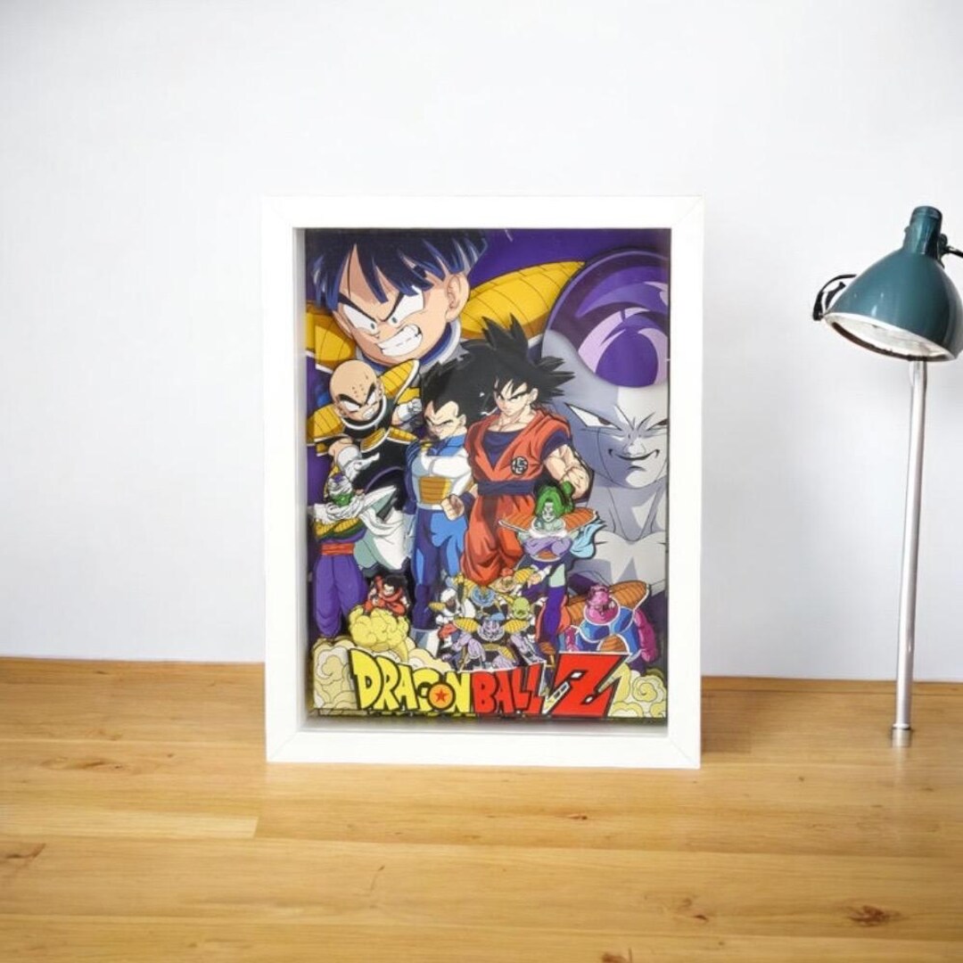 3D Dragon Ball Z Frame – Frieza Saga | Shadow Box Wall Art | Anime Room ...
