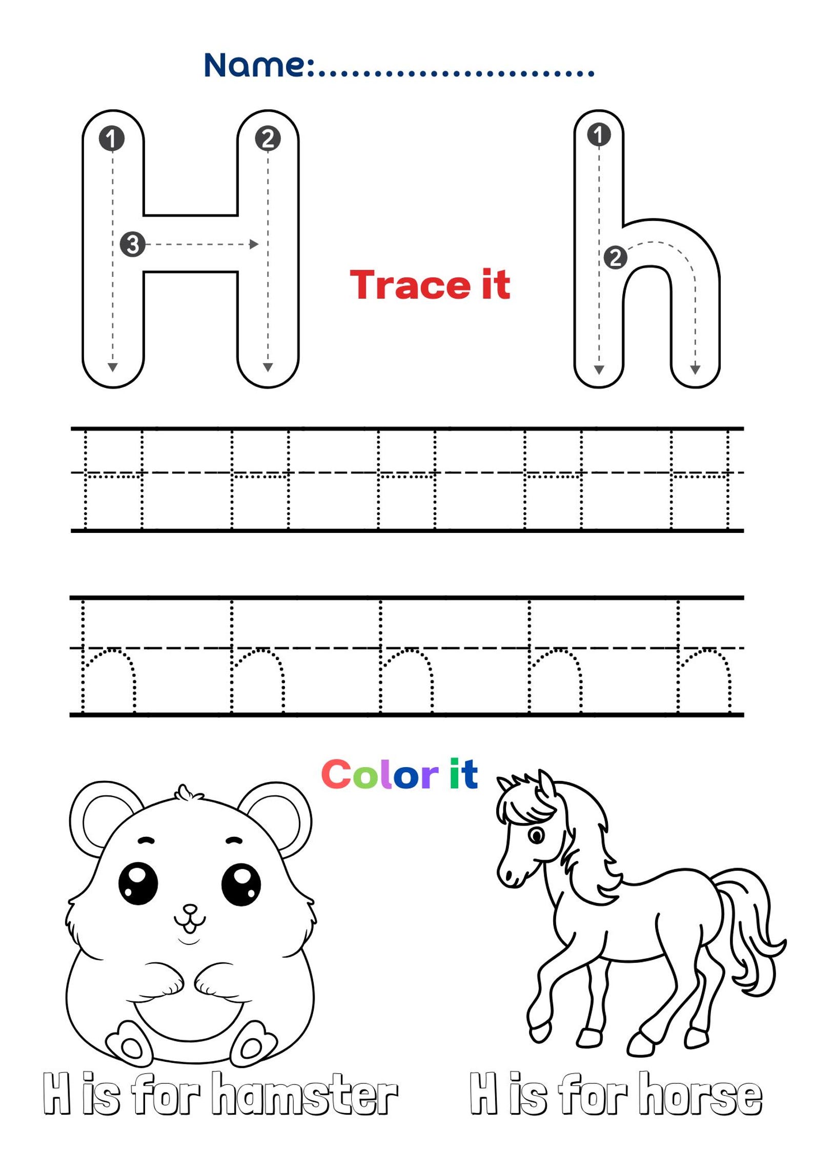 Printable Alphabet Tracing Pages, Uppercase and Lowercase Letters ...