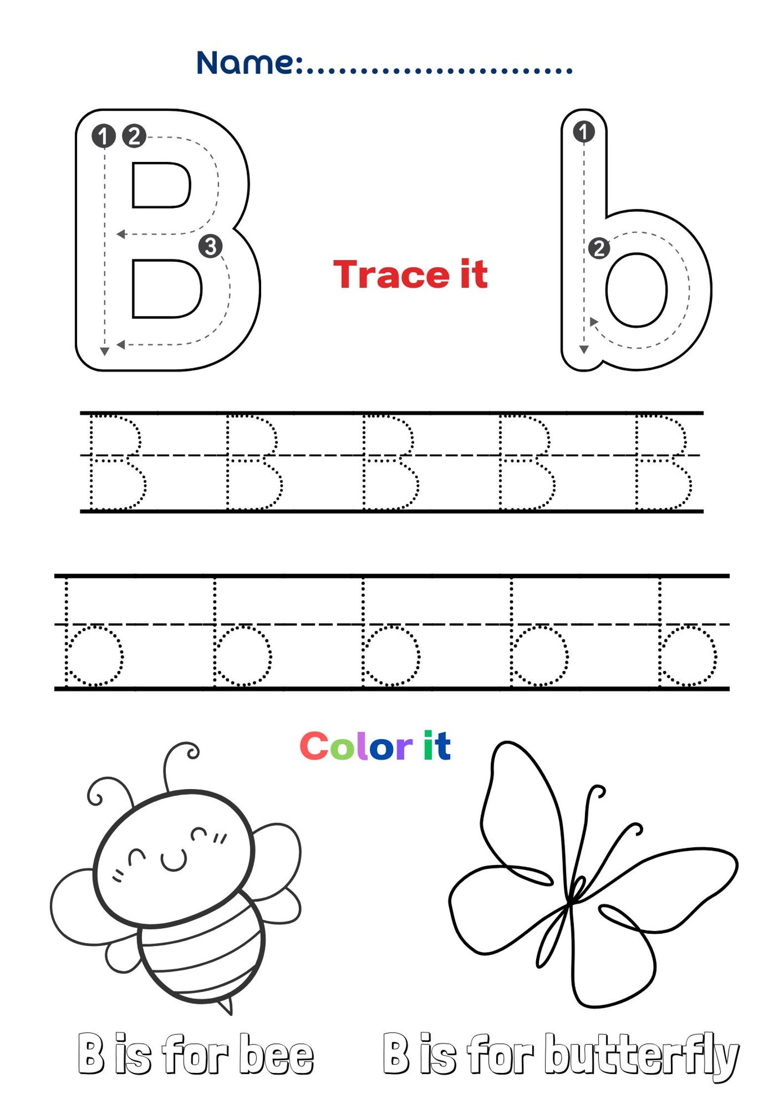 Printable Alphabet Tracing Pages, Uppercase and Lowercase Letters ...