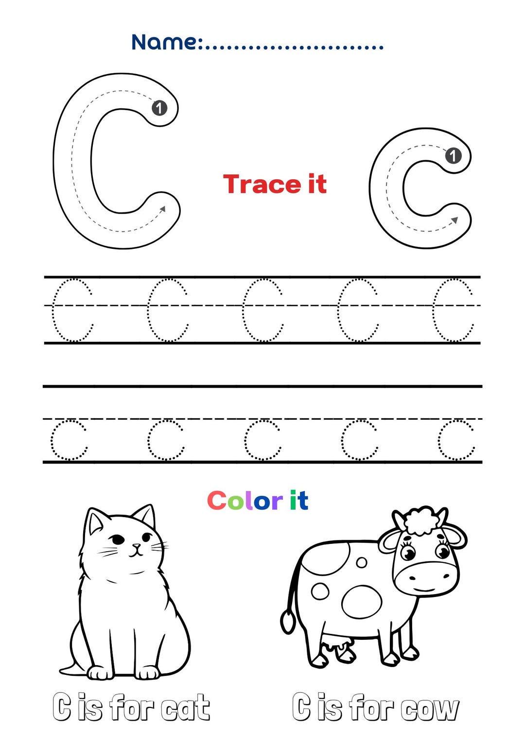 Printable Alphabet Tracing Pages, Uppercase and Lowercase Letters ...