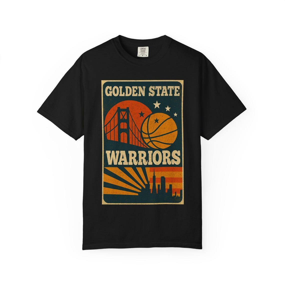 Golden State Warriors Retro Poster | Basketball Wall Art | Vintage NBA ...